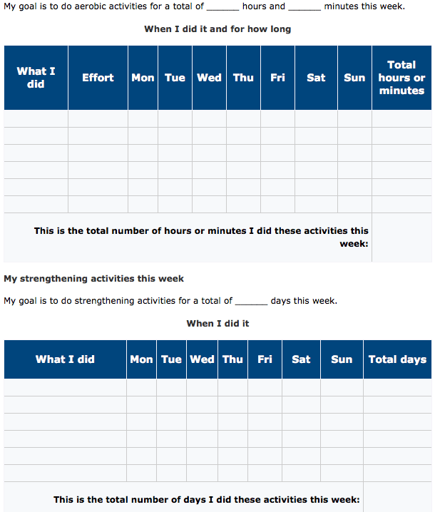 2014 Resolution: Get More Active (and chart it for success!) – Healthy ...