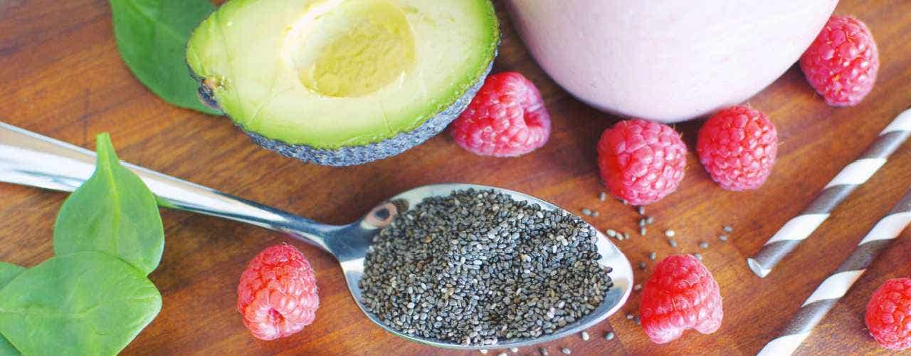 Raspberry + Avocado with Chia Summer Smoothie – Healthy Goods